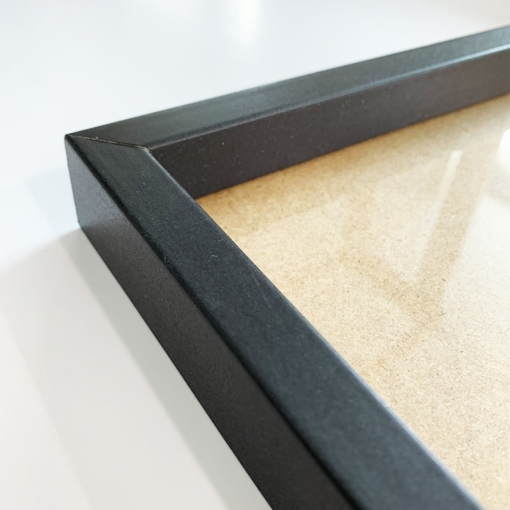 Cadre A2 noir bois massif de qualité - Si J'aurais Su